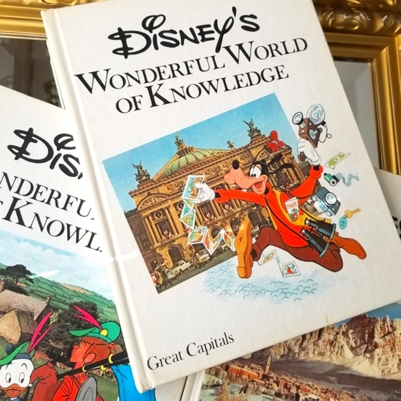 Disney | Other | Vintage Disney Wonderful World Of Knowledge Hardcover ...